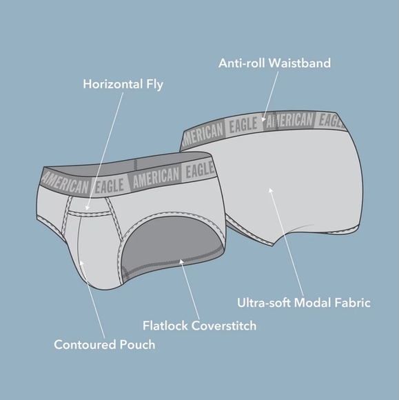 Underwear & Socks | Horizontal Fly Ultra Soft Men Brief | Poshmark